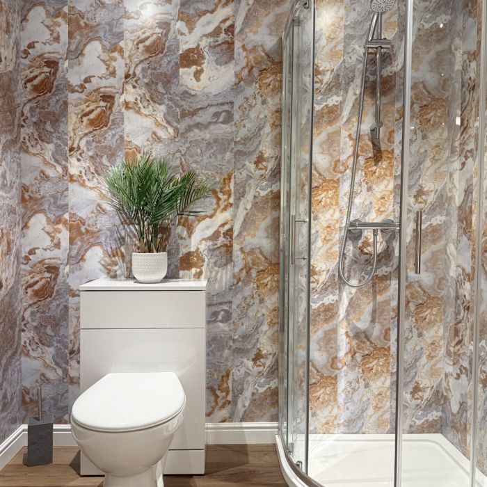 Mixed Stone Matt PVC Panel 8mm | DBS Bathrooms